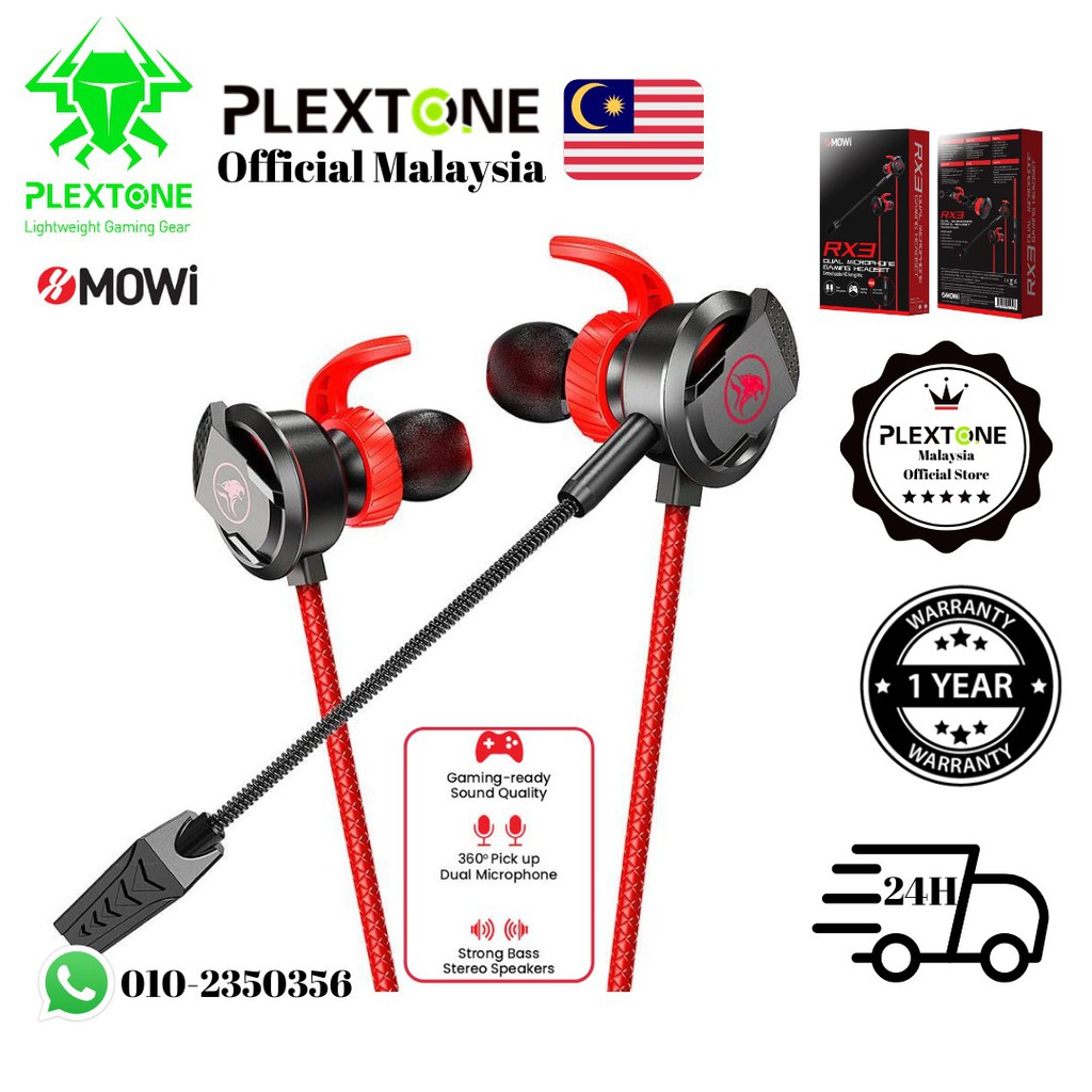 [Shop Malaysia] PLEXTONE XMOWI RX3 Gaming Earphones with Dual ...