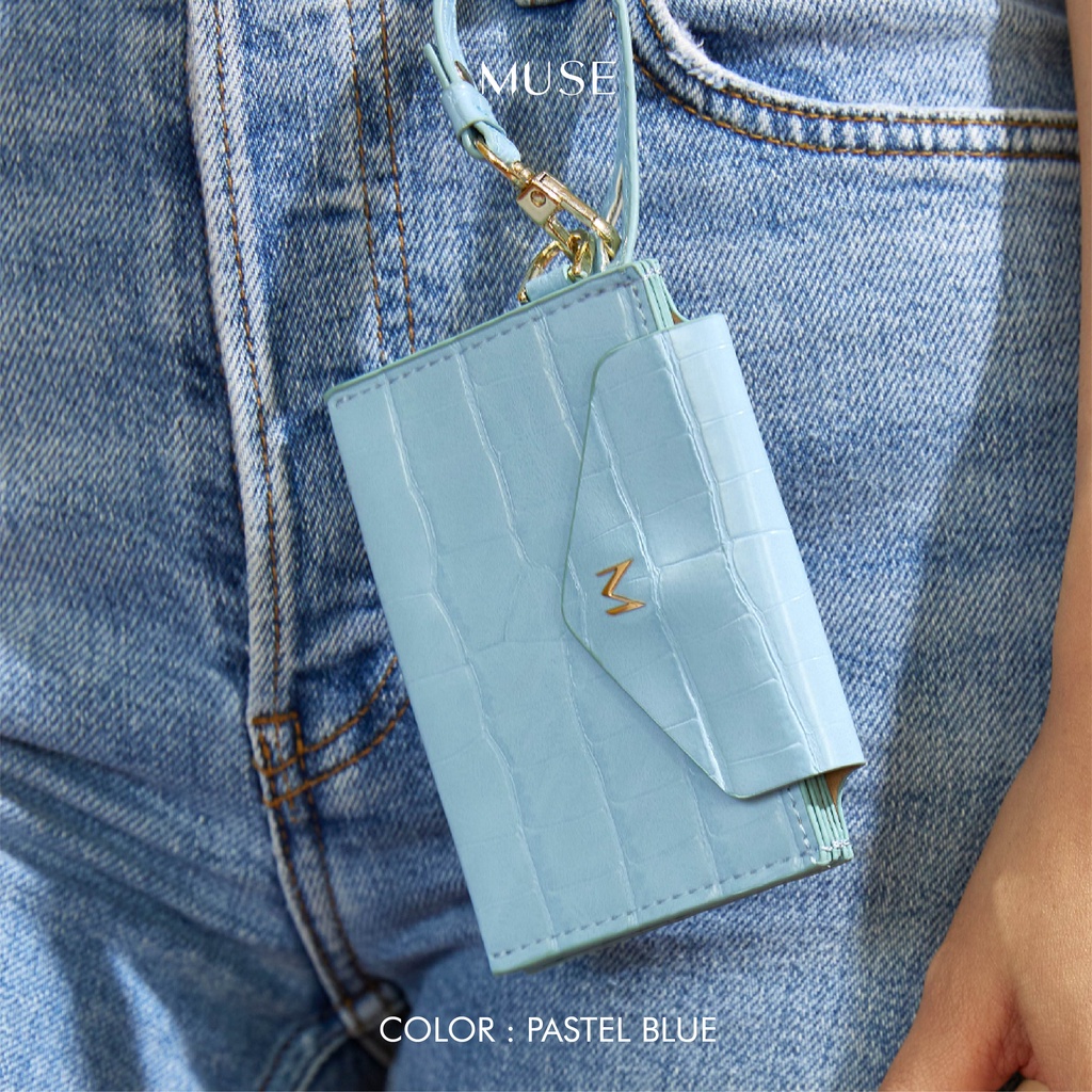 (ใส่โค้ด MMEGA80 ลดเพิ่ม 80.-) MUSE Envelope Card Wallet กระเป๋าใส่บัตร ...