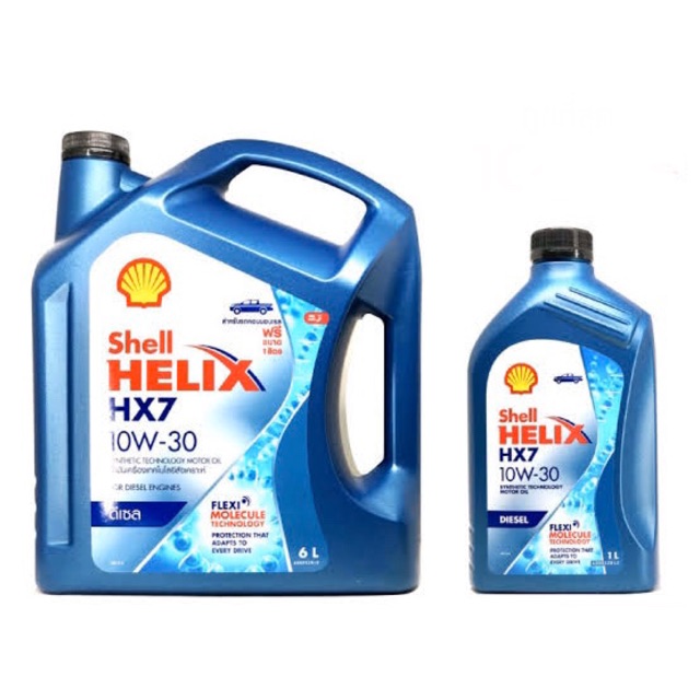 Shell HELIX HX7 10w-30 น้ำมันเครื่องเชล ดีเซล คอมมอนเรล กึ่งสังเคราะห์ ...
