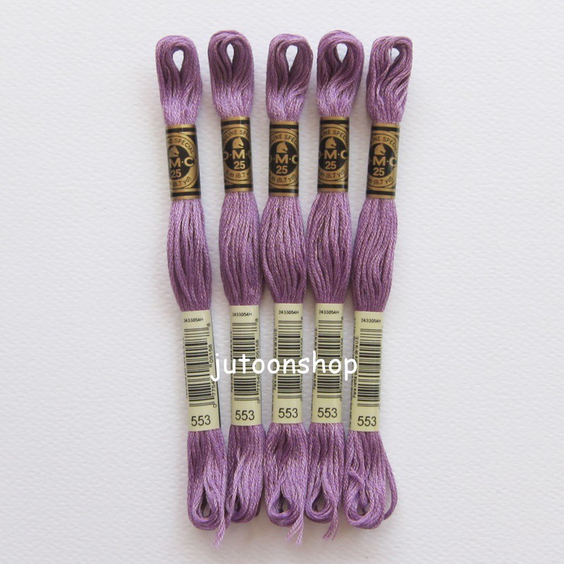 ไหมปัก DMC เบอร์ 25 ยาว 8 เมตร (สีม่วง) | Shopee Thailand