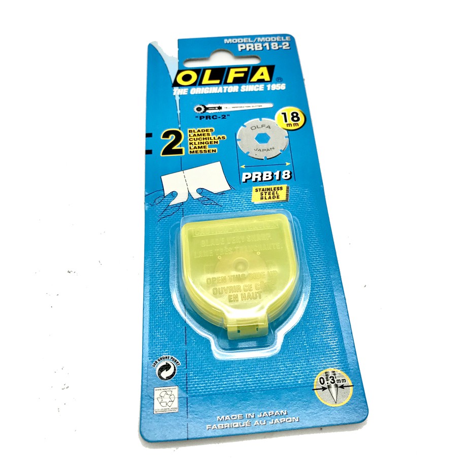 ใบมีดคัตเตอร์ตัดปรุ OLFA PRB18-2 แพ็คละ 2 ใบใช้สำหรับคัสเตอร์ตัดปรุ OLFA PRC-2 | Shopee Thailand