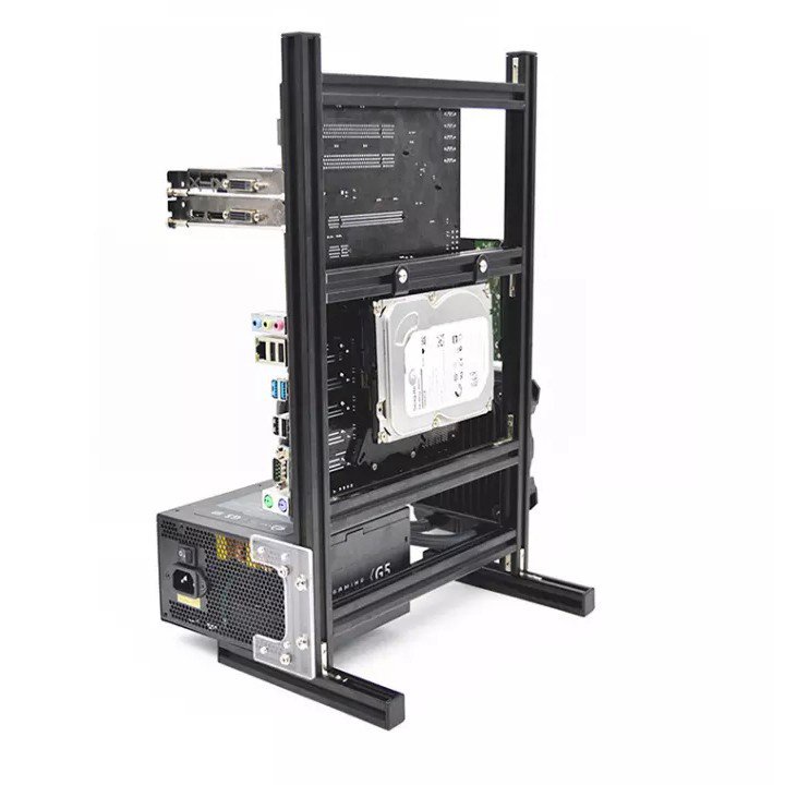 Open all-aluminum rack diy ATX MATX ITX chassis rack vertical chassis ...