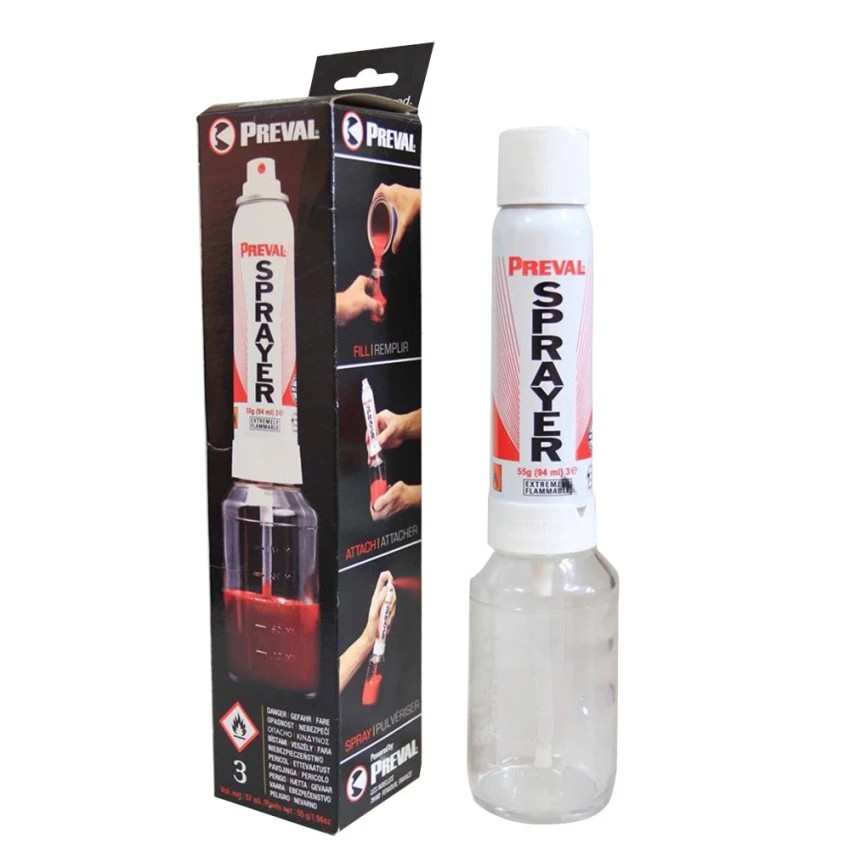 Preval Sprayer Kit สเปร์ยพ่นสีแบบเติมได้ 6ออนซ์ | Shopee Thailand