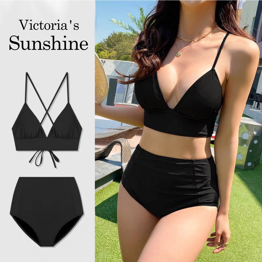 พร้อมส่งในไทยชุดว่ายน้ำแฟชั่นเกาหลีผู้หญิง บิกินี่ Bikini ชุด