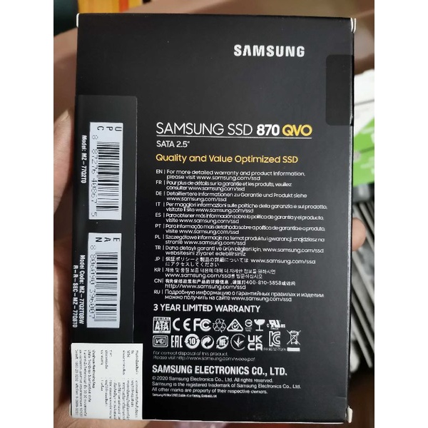SSD SAMSUNG 980 Pro 870 QVO 1TB SATA III R560MBs W530MBs ประกัน 5 ปี ...