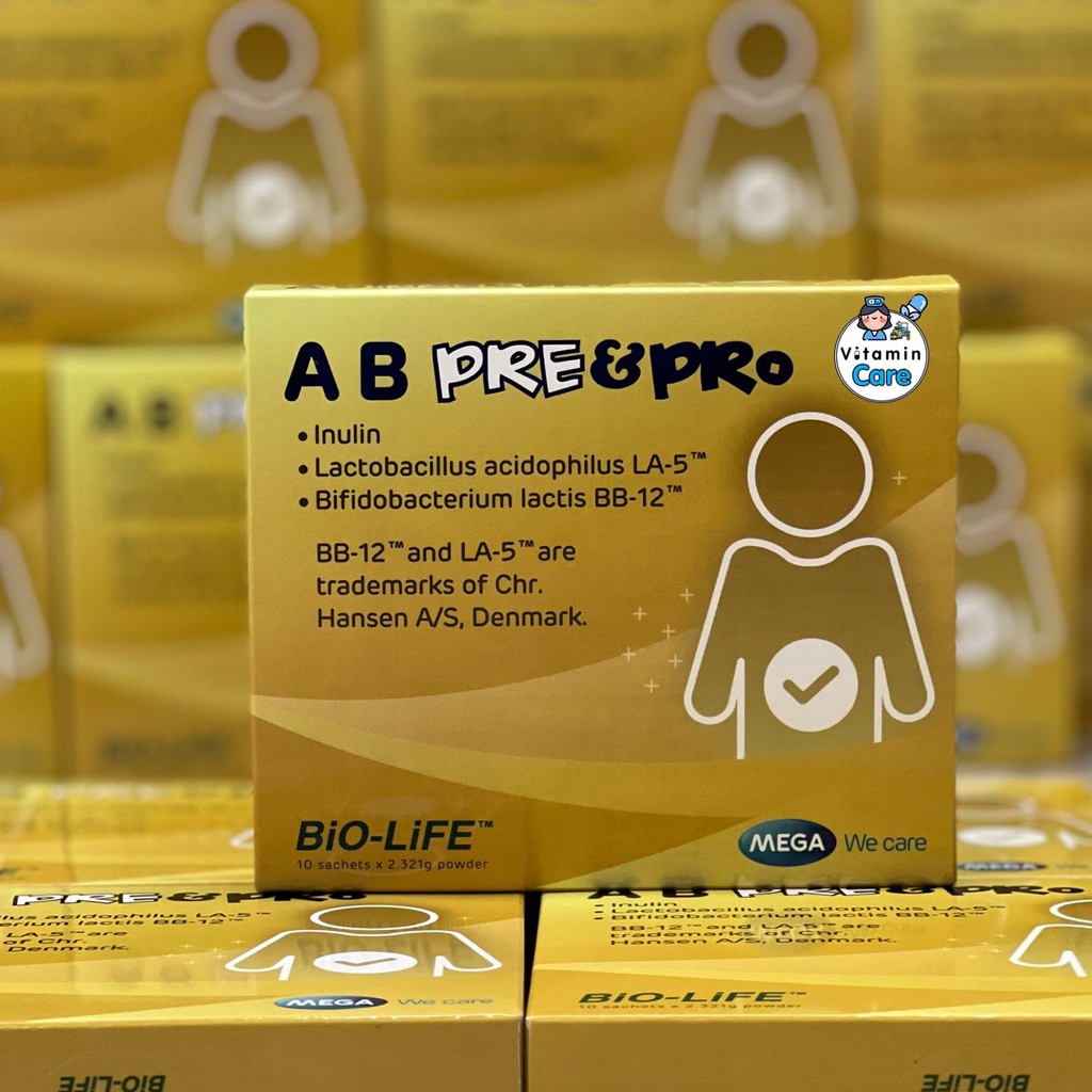 Mega We Care AB PrePro เมก้าวีแคร์ เอบี พรีแอนด์โพร ปรับสมดุลลำไส้ด้วย ...