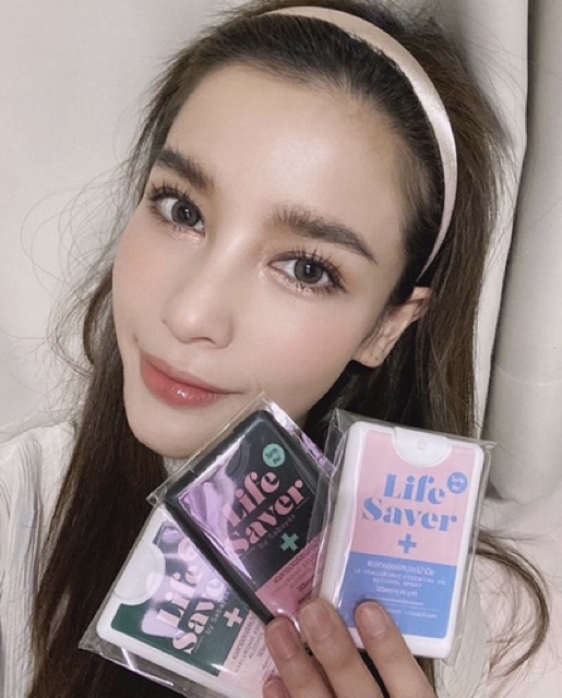 Life Saver Spray Alcohol 75 แพ็ค 10 ชิ้น กลิ่นส้มเปปเปอร์มิ้น ...