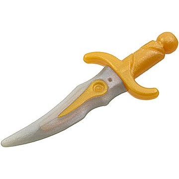 Lego part (ชิ้นส่วนเลโก้) No.88288c01 Minifigure Weapon Dagger with ...