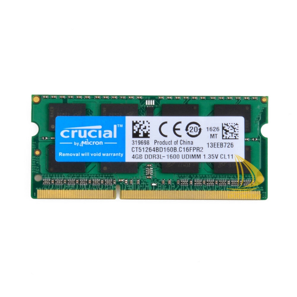 ครูเชียล Crucial 2RX8 8GB 4GB DDR3L DDR3-12800L 12800S 10600S 8500S ...