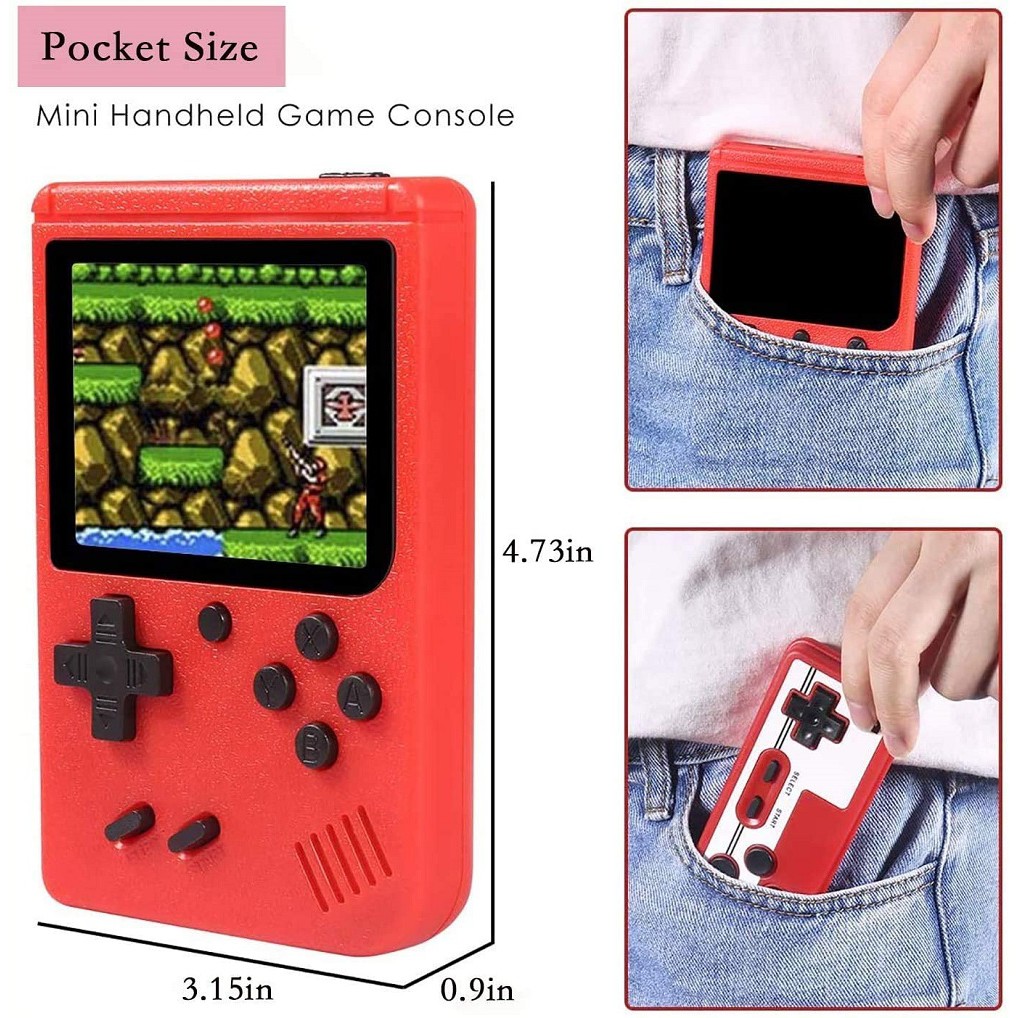 2021 New 400 IN 1 Game Player Mini Handheld Portable Retro Console 8 ...