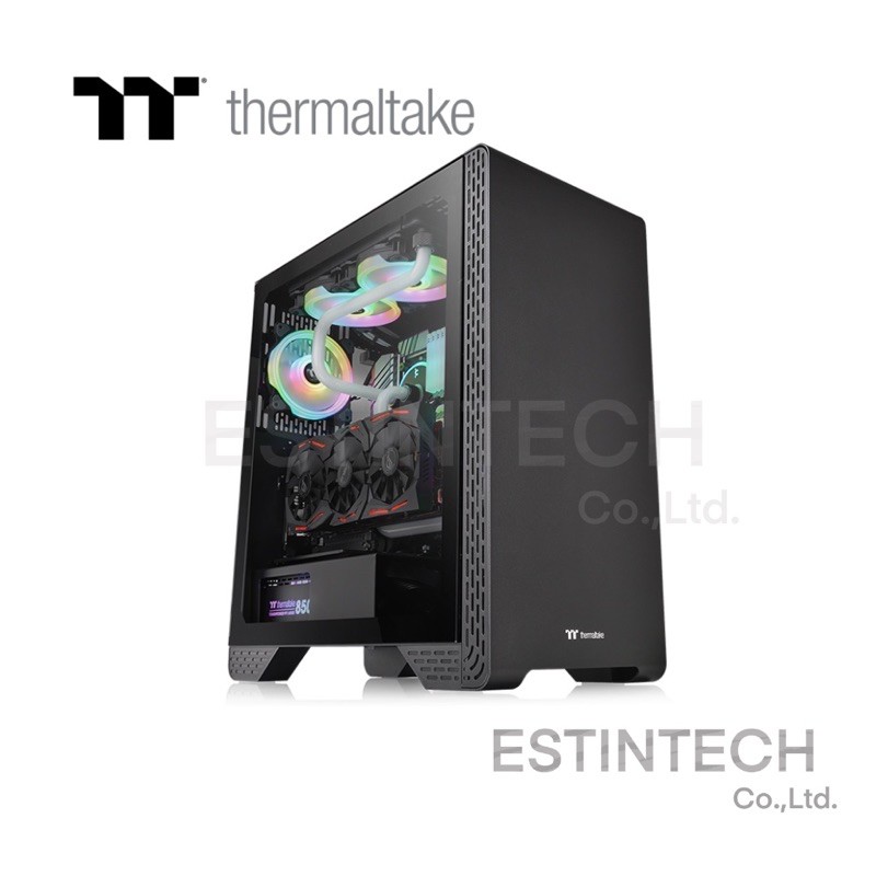 ATX Case (เคส) THERMALTAKE S300 TG Black ของใหม่ | Shopee Thailand
