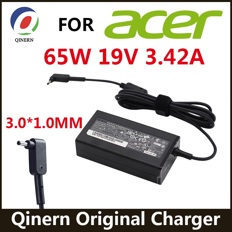 19V 3.42A 65W 3.01.0MM Laptop Adapter Charger For Acer Aspire S7 391 V3-371 Switch12 PA-1450-26 ...