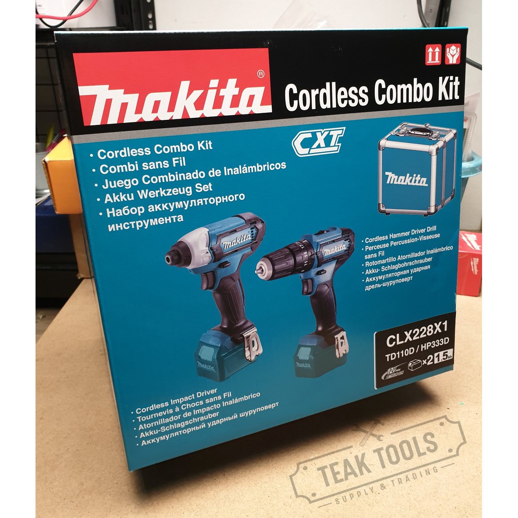 MAKITA COMBO BLACK LIMITED EDITION รุ่น DLX2414X7B ชุดสว่านกระแทกไร้สาย ...