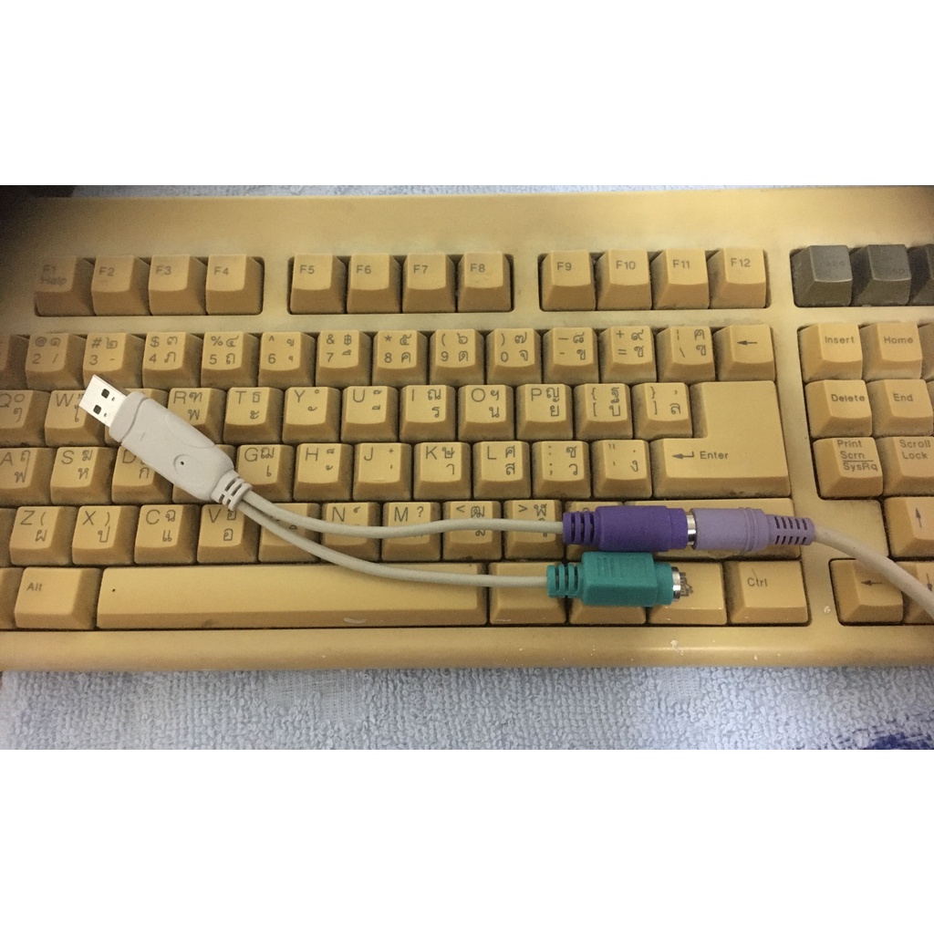 Keyboard Ps 2 แป้นพิมพ์ภาษาไทย Weerath Bb Th Thaipick