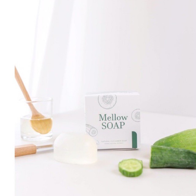 สบู่แตงกวาหน้าใส (Mellow Soap) | Shopee Thailand