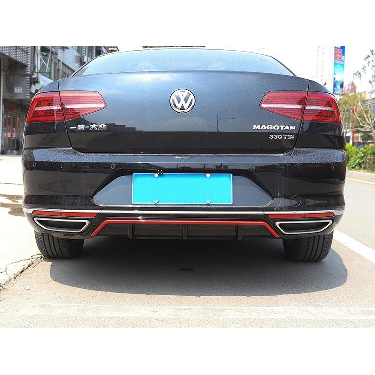 For Passat B8 Body kit spoiler 2017-2019 For Passat B8 ABS Rear lip ...