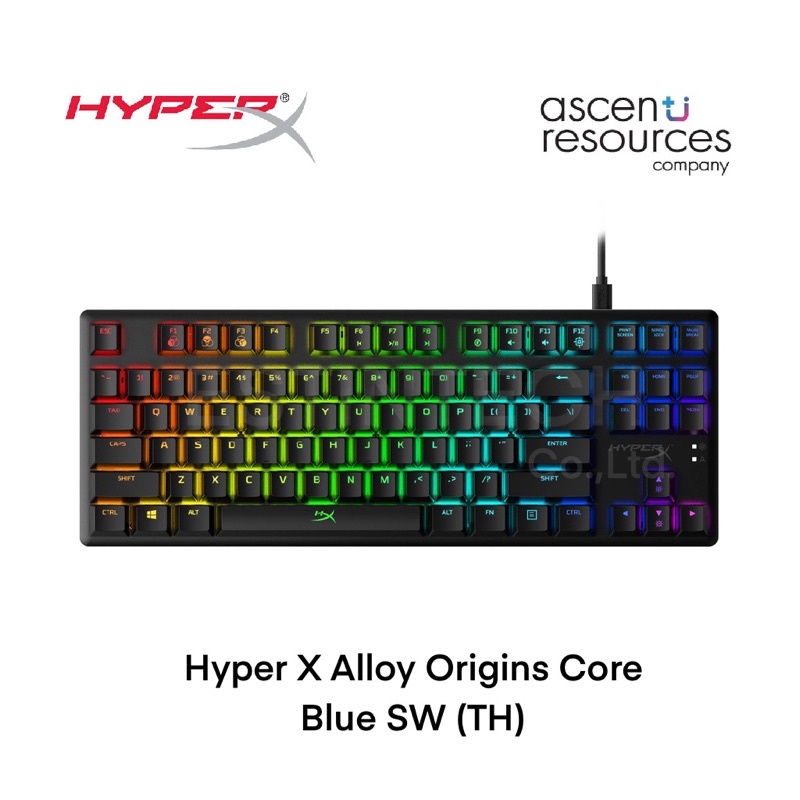 KEYBOARD (คีย์บอร์ด) HyperX Alloy Origins Core Blue SW (TH) ของใหม่ ...