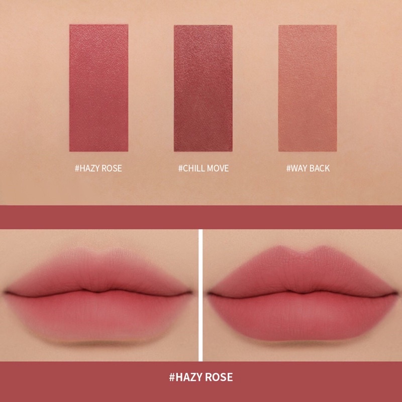 ( พร้อมส่งใส่โค้ด AUG50SS ) 3CE SOFT MATTE LIPSTICK สี HAZY ROSE 3.5g.ท - irine.skin - ThaiPick