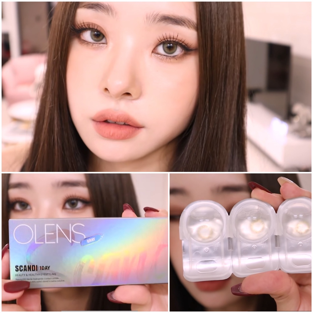 Olens รุ่น French Gold 3 Con สี Hazel คอนแทคเลนส์รายวัน 5 คู่ ...