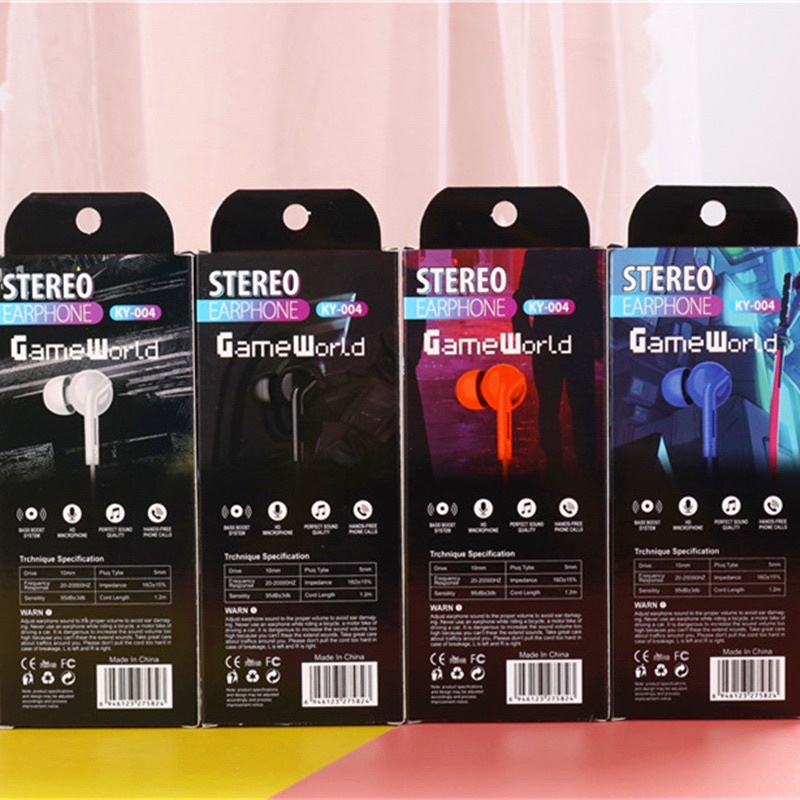 Hf MACARON MIC HJ-004 ชุดหูฟังเบส - byyu1.th - ThaiPick