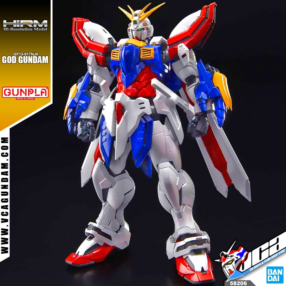 BANDAI GUNPLA HI-RESOLUTION MODEL HIRM 1/100 GOD GUNDAM กันดั้ม กันพลา ...