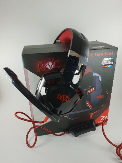 พร้อมส่งทันที ราคาถูกที่สุดในแอฟ Red Devil Gaming Headset หูฟัง หูฟัง ...