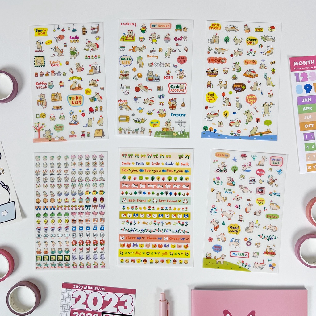 ส่งฟรี เซ็ต Mini Bujo 2023 ของตกแต่ง วันหยุดไทย A5 Bullet Journal ...