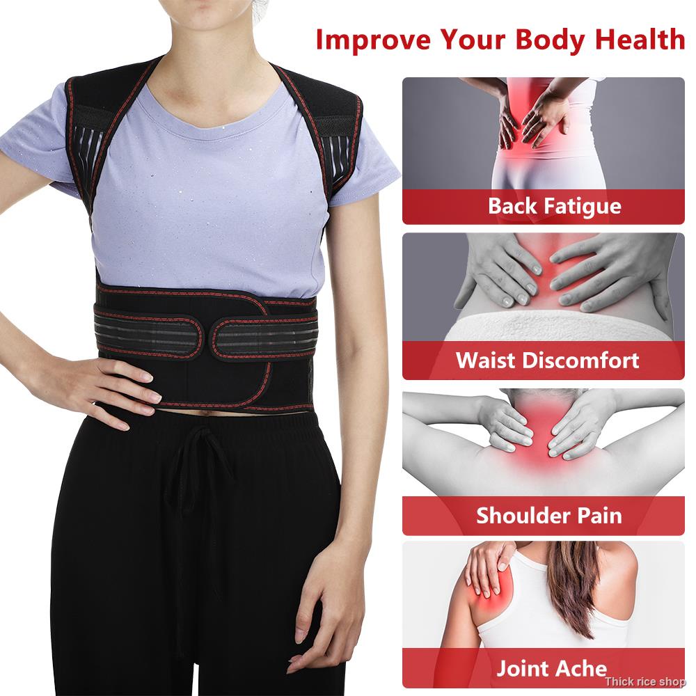 Magnetic Back Support Magnets Self-heating Therapy Vest Waist Brace ...