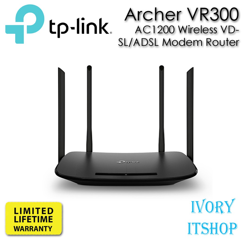 ﹍TP-Link Archer VR300 AC1200 Wireless VDSL/ADSL Modem Router - r_6cx4bq ...