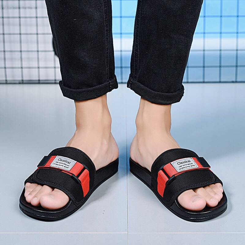 Magic Paste Slipper คู่รักเทรนด์แฟชั่นเทรนด์เกาหลีส่วนบุคคลลากกลางแจ้ง ...