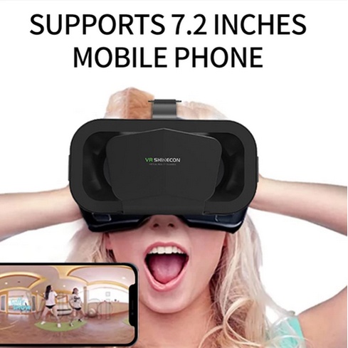 VRHead Mounted 3D Virtual Reality VR Glasses Mobile hone Movie Game ...