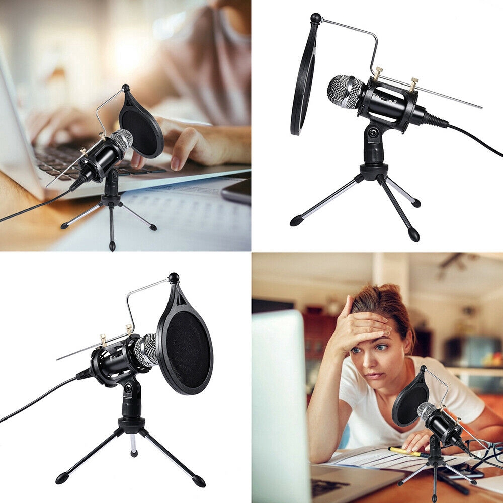 Professional Home Live Studio Condenser Microphone Vocal Recording Mic ...