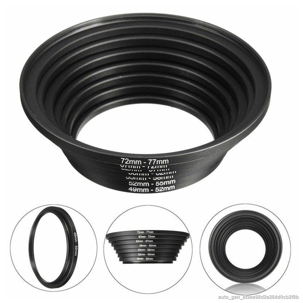 7pcs Universal 49 77mm Camera Ring Adapter DSLR Mini Step Up ...
