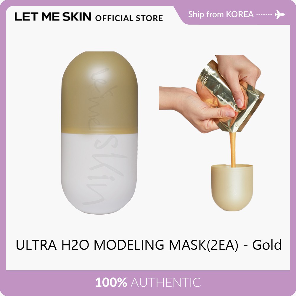 [OFFICIAL]Let Me Skin Ultra H20 Modeling Mask – 2 SET (Gold) Korean ...