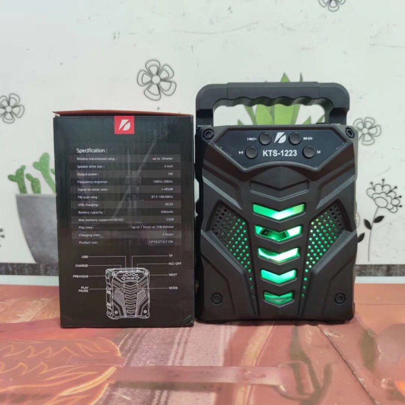 ลำโพงบลูทูธ ลำโพง ลำโพงBluetooth KTS-1223 wireless speaker 3 นิวเครื่อง ...