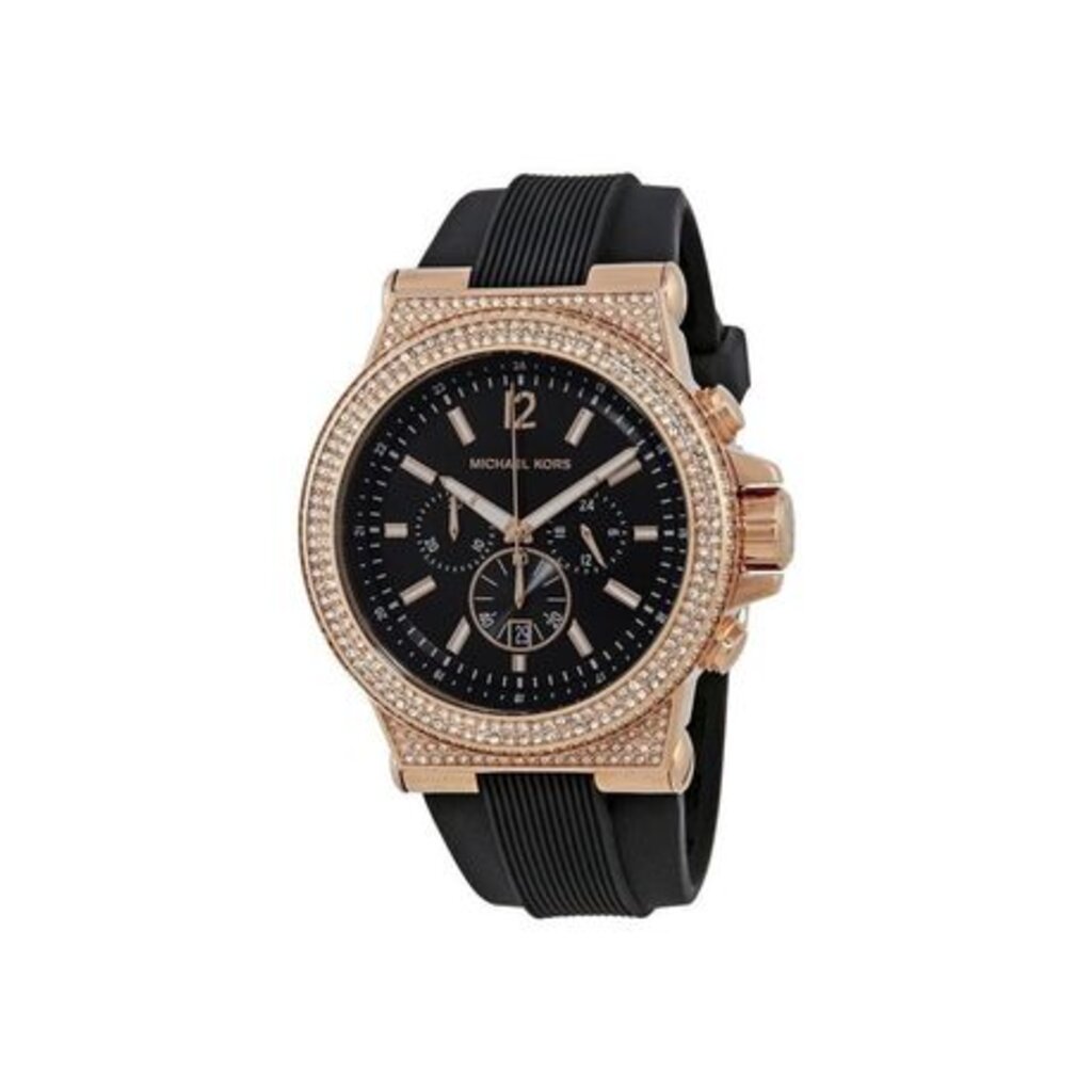 Michael Kors Michael Kors 47mm. Dylan Black Dial Ladies Chronograph ...