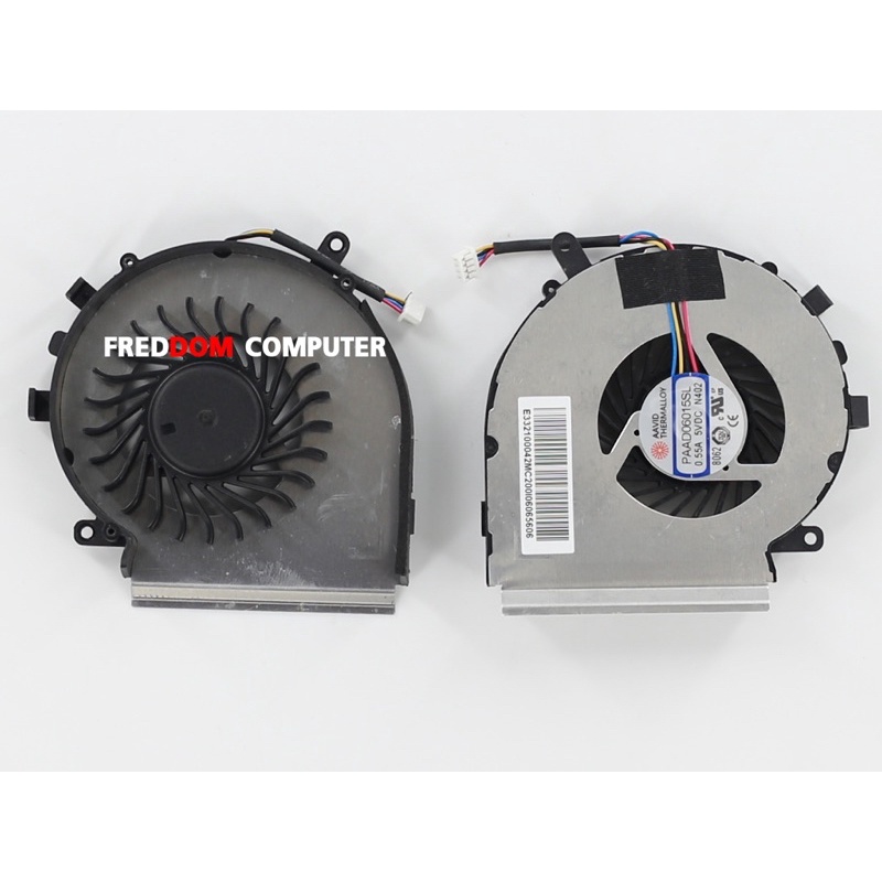 พัดลม CPU MSI GE62 GE72 GL62 GL72 PE60 PE70 PAAD06015SL 1 ตัว สายไฟ 4pin เทียบตามรูปก่อสั่ง ...