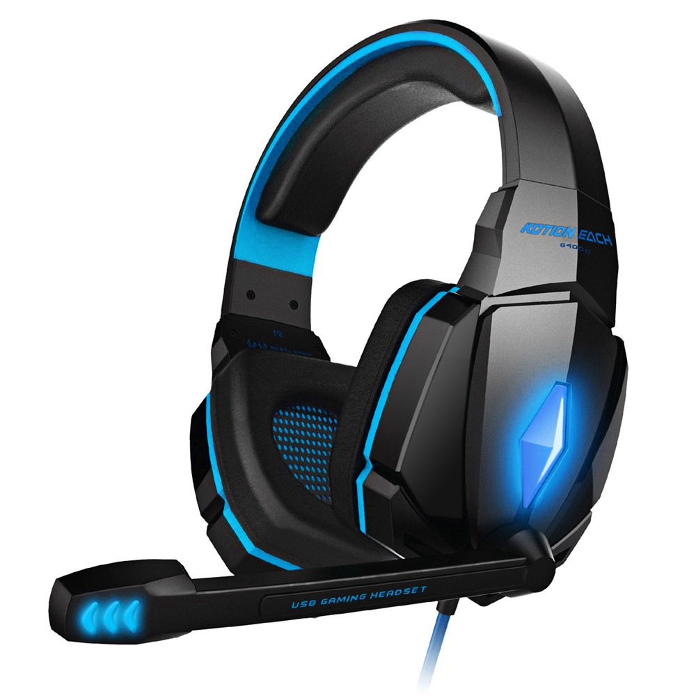 Game Headphones Gaming Headsets Bass Stereo Over-Head Earphone Casque ...