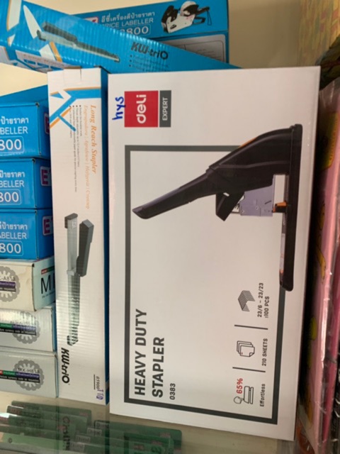 เครื่องเย็บกระดาษ 0383 DELI Heavy Duty Stapler (เย็บได้หนามาก ...