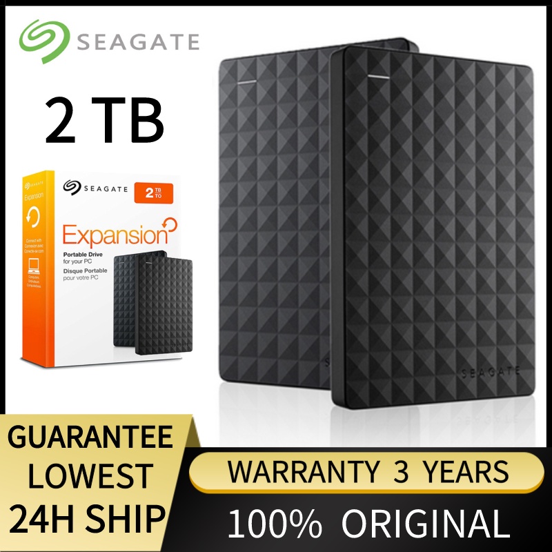 External hard disk, Seagate External Mobile Hard disk 1TB/2TB | Shopee ...