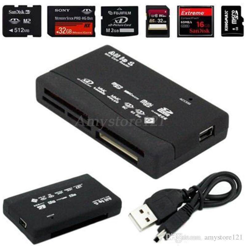 Mini 26-in-1 USB 2.0 Universal High Speed Multi Memory Card Reader SD ...