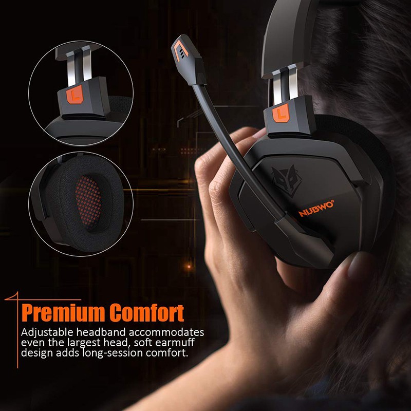 Original Onikuma K8 Ps4 หูฟังสำหรับเล่นเกม Led Over Ear Headphones