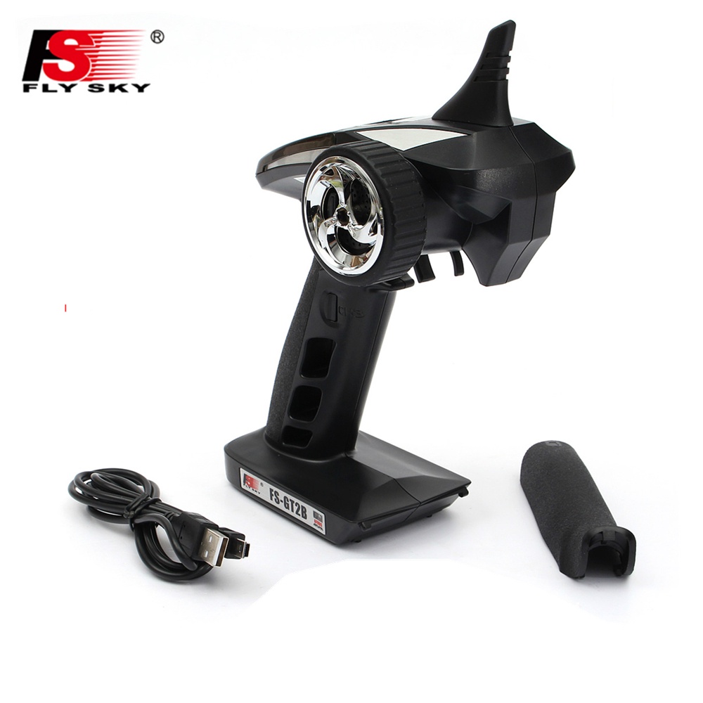 ☸ FLYSKY FS-GT2B GT2B 2.4G 3CH Radio Transmitter with GR3E Receiver 3 ...