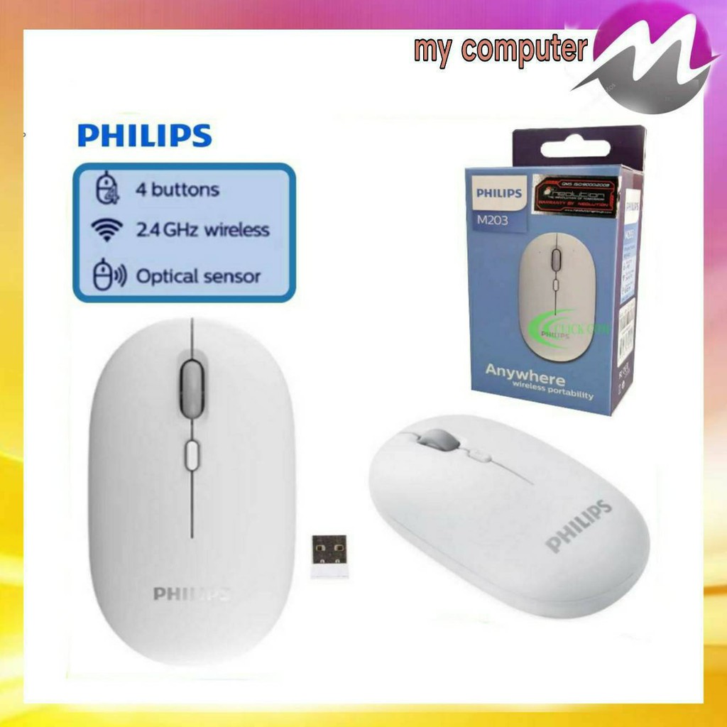 Philips Mouse Wireless Model M203 | Shopee Thailand