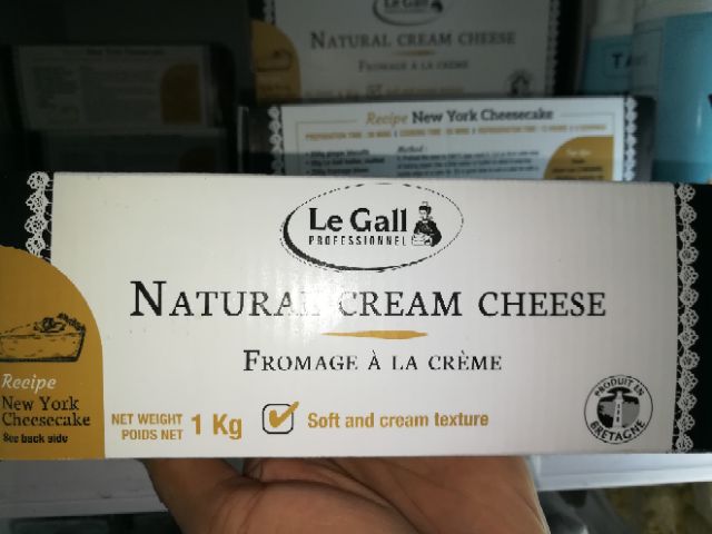 NATURAL CREAM CHEESE Le Gall เลอแกล เนเจอรัล ครีมชีส 1,000 กรัม ...