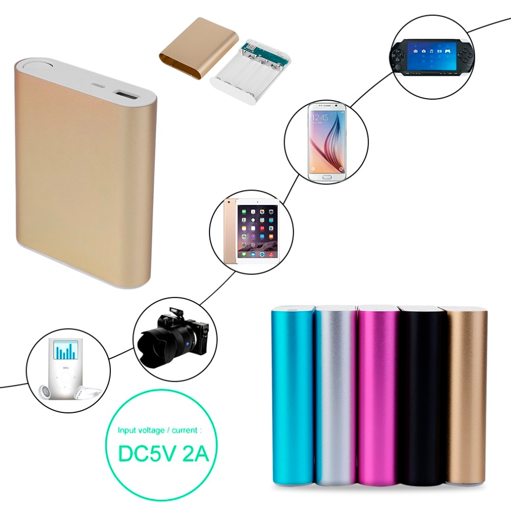 Original Power Bank 418650 Battery Box Case DIY 10400mAh Kit Universal ...