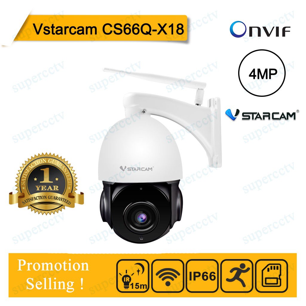 Vstarcam CS66Q-X185MP ซูมได้ 18 เท่า FHD WiFi iP Camera แอพ EYE4 กล้อง ...