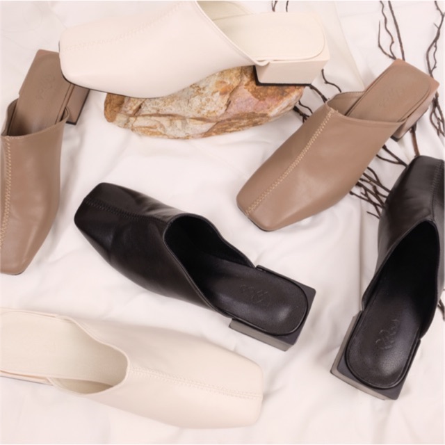 WOO G-Crush Block Heel Mules - woo.official - ThaiPick
