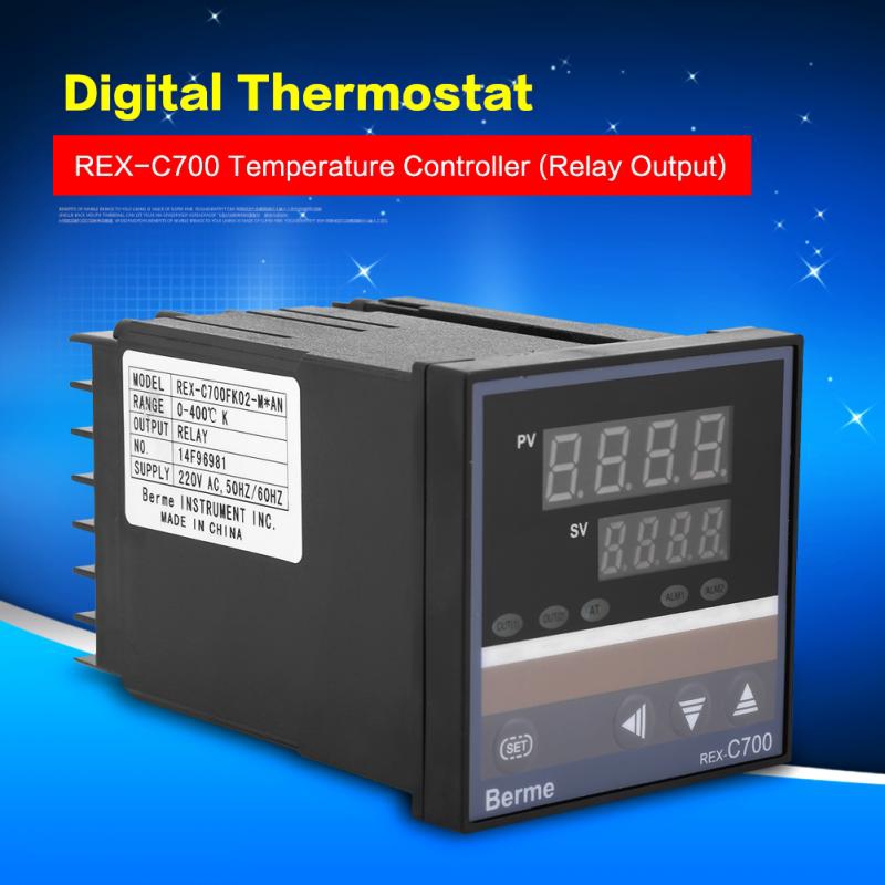 [new]Owuh REX-C700 0-400℃ Digital PID Temperature Controller Thermocouple Input Relay Output ...