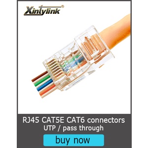 ตัวเชื่อมต่อเครือข่าย xintylink rj45 cat6 connector cat5e cat5 SFTP FTP STP ethernet cable plug ...